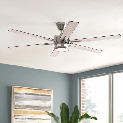 China Popular 56-inch High-Quality Ceiling Fan with Remote Control Modern LED Ceiling Fan with Light for sale