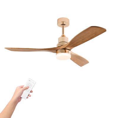 China Manufacturer Modern 3 Blade Ceiling Fan 52 Inch Ceiling Fan With Light And Remote Control for sale