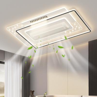 China Modern Leafless LED Ceiling Fan with Remote Control Package Acrylic Lighting for New Living Room and Bedroom Whole House for sale