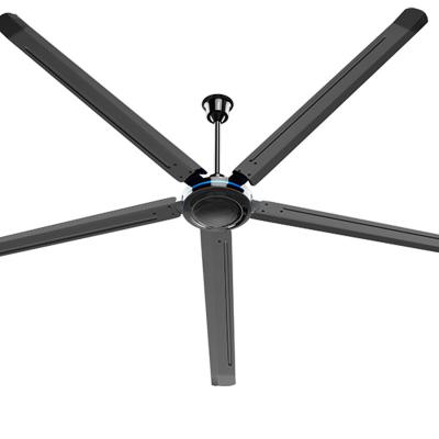 China Industrial 80 100 120-Inch Aluminum DC Motor Ceiling Fan with 6 Blades Remote Control for sale