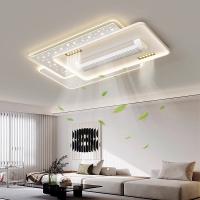 China Modern Leafless LED Ceiling Fan Lamp Energy-Saving AC Motor Remote Control Silent Lighting Living Dining Bedroom Flush Mount for sale