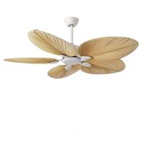 China 42 Inch Fancy Air Cooling  Decorative New Style Palmate Leaves 4 ABS Blades Ceiling Fan, Include Pull Chain Control for sale