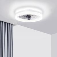 China Japanese American Luxury LED Ceiling Fan Light Cross-Border Accessible for Bedroom Restaurant Wide Voltage Frequency Conversion for sale
