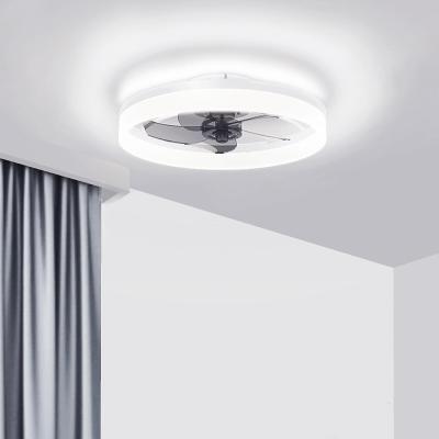 China Japanese American Luxury LED Ceiling Fan Light Cross-Border Accessible for Bedroom Restaurant Wide Voltage Frequency Conversion for sale