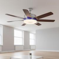 China Adjustable Brightness Modern LED Ceiling Fans 3 to 6 Blades LED Lighting Type Innovative Energy Saving Fans for sale