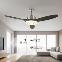 China 3 Speeds Fanspeedsettings Dimmable LED Ceiling Fan Less Than 40 DB Noiselevel Energy Saving Lighting and Cooling Fixture for sale