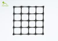 China 110KN GB HDPE Reinforcing Fiberglass Geogrid For Road Stabilization for sale