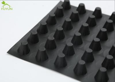 China Anti Acid Drain Board Waterproofing , Podium Landscaping Foundation Drainage Board for sale
