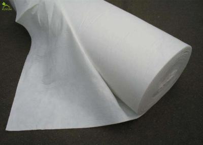 China White Polypropylene Short Filament Geotextile Liner Breathable 800gsm for sale