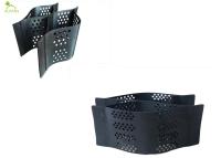 China Channel Protection Black Textured Perforated HDPE Geocell Soil Reinforcement Stablization for sale
