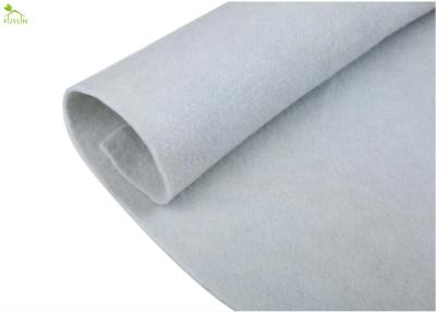 China Drain Fields Short Filament Geotextile Liner Needle Punched White Polypropylene for sale
