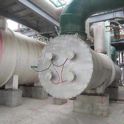 China Anodic Protection Sulfuric Acid Cooler 210m2 316L Shell and Tube Heat Exchanger for 98% Acid for sale