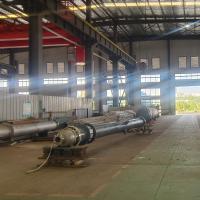 China Custom Dry Acid Cooler 316L Anodic Protection 100m2 Heat Exchanger for Sulfuric Acid for sale