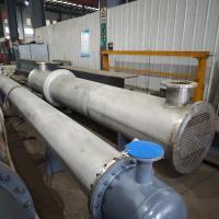 China Custom Anodic Protection Sulfuric Acid Cooler 390m2 96% Acid Shell and Tube Heat Exchanger for sale
