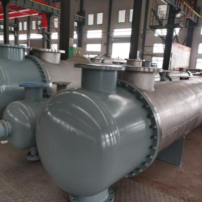 China Anode Protection Sulfuric Acid Cooler 330m2 Shell and Tube Heat Exchanger 98.5% Acid for sale