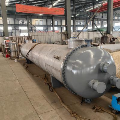 China Anodic Protection Sulfuric Acid Cooler 330m2 Shell and Tube 316L Heat Exchanger for sale