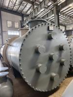 China Anodically Protected Sulfuric Acid Cooler 316L 260m2 Shell and Tube Heat Exchanger for 98.5% Acid for sale