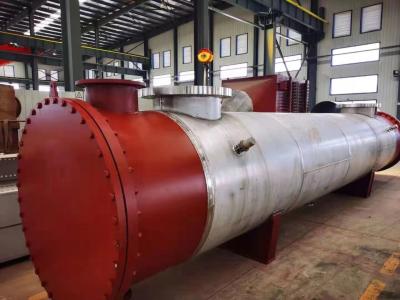 China Anodic Protection Acid Cooler 316L Stainless Steel 170m² Heat Transfer Area for Sulfuric Acid for sale