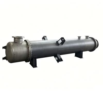 China Anode Protected Sulfuric Acid Cooler 0.01-0.03mm Corrosion Rate Shell and Tube Heat Exchanger for sale