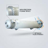 China Anodic Protection Shell Tube Sulfuric Acid Cooler CD-AP-60 60m2 316L Tubes for 98 Percent Acid Cooling for sale