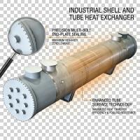 China Concentrated Sulfuric Acid Shell Tube Exchanger CD-AP-120 120m2 Area 316L Tube Bundle for 96 Percent H2SO4 Cooling for sale
