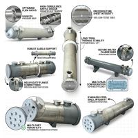 China Real-Time Potential Monitoring Anodic Protection Sulfuric Acid Cooler CD-AP-160 160m² Heat Transfer for sale