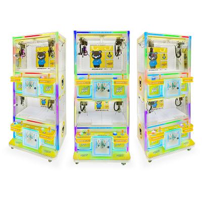 China Cool Bear Luxury 4-player Mini Claw Machine (fourth Generation) | Lastest Mini Boutique Claw Machine With 63v-top Claw Force And 48v-bottom Claw Force for sale