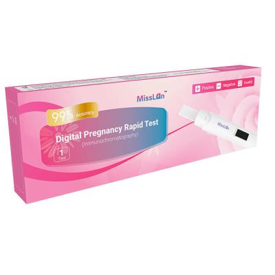 China 30 Months One Step Digital HCG Test Kit Urine Strip For OTC 1st Response Pregnancy for sale