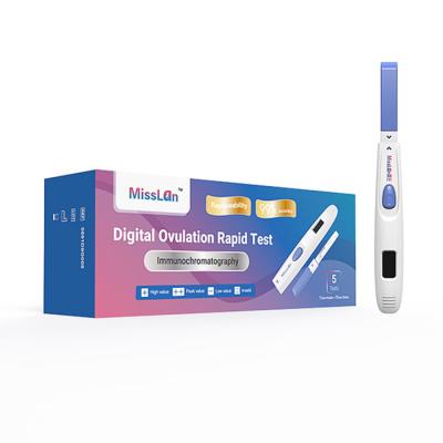 China Ovulation And Pregnancy Digital LH Test Kit Strips 5mins HCG Fertility Test for sale
