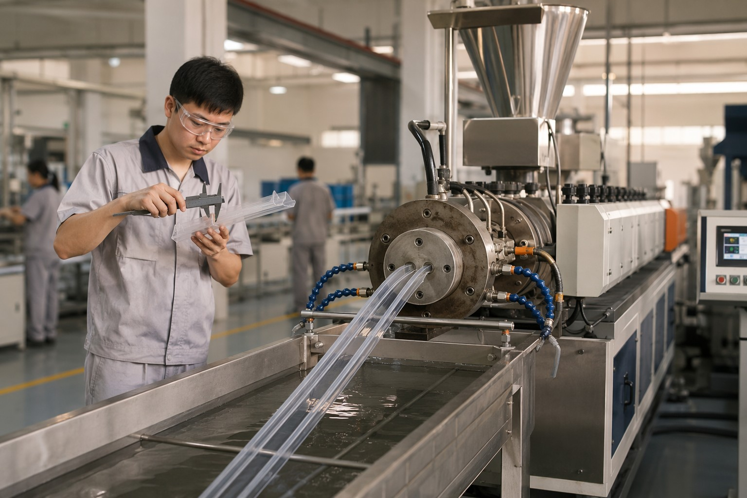 Taky Hardware factory production line and QC inspection