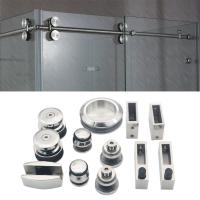 China Sliding Accessories Shower Hardware Fitting for Framelsss Glass Doorswer Door Kit for sale