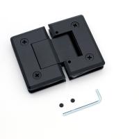 China Brushed Nickel Finish Black Matte Shower Room Bathroom Hinge for Glass Door Pivot Spring for sale