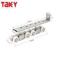 China Zinc Plating Iron Nylon Wardrobe Sliding Fitting System for Customer Requirements for sale