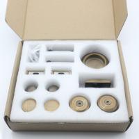 China Zinc Alloy SS304 Heavy Duty Frameless Telescopic Sliding Barn Door Hardware Fitting for sale