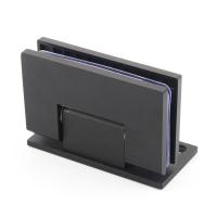 China Modern Design Matt Black Stainless Steel 90 Degree Wall Mounted Shower Glass Door Hinge for sale