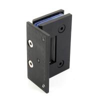 China Modern Design Matt Black Stainless Steel 90 Degree Wall Mounted Shower Glass Door Hinge for sale