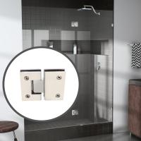 China 560g Weight Glass to Glass Shower Hinge for Fixed 180 Degree Glass Door Partition for sale