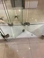 China Stainless Steel Sliding Glass Hardware Fittings for Frameless Glass Folding Door Brass for sale