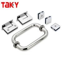China Top Performance 90 Degree Brass Shower Glass Door Povit Hinge for Fixed 8-12mm Glass for sale