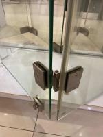 China Stainless Steel Sliding Glass Hardware Fittings for Frameless Glass Folding Door Brass for sale