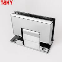 China Long Life 90 Degree Frameless Brass Pivot Glass Screen Door Shower Hinges for Shower Cabins for sale