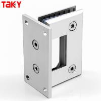 China Long Life 90 Degree Frameless Brass Pivot Glass Screen Door Shower Hinges for Shower Cabins for sale