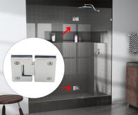 China Normal Style Glass to Glass Shower Hinge for 180 Degree Opening in Bathroom Renovation for sale