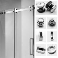 China Frameless Shower Door Hardware Glass Bathroom Screen with Highly Resistant Properties for sale