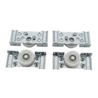 China Iron and Nylon Folding Door Roller Wheel Fittings for Sliding Wardrobe Doors 8.5cm*11cm for sale