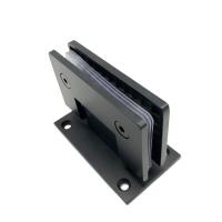 China 304 Stainless Steel Matt Black 90 Degree Shower Door Hinge for Square Appearance Style for sale