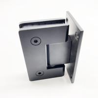 China 304 Stainless Steel Matt Black 90 Degree Shower Door Hinge for Square Appearance Style for sale