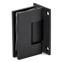 China 304 Stainless Steel Matt Black 90 Degree Shower Door Hinge for Square Appearance Style for sale