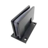 China 304 Stainless Steel Matt Black 90 Degree Shower Door Hinge for Square Appearance Style for sale
