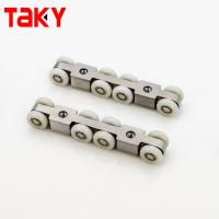 China Wooden Door Sliding Wheel Roller Wardrobe Fitting System with Sliver and 8.5cm*11cm Size for sale